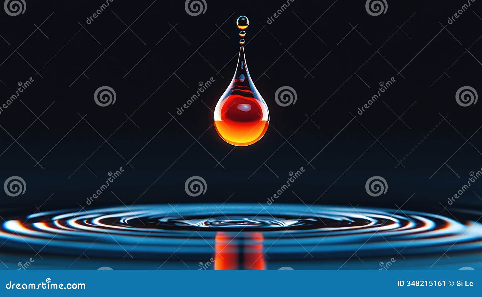 Raindrop Ripples: a Set of Water Effect Patterns Stock Illustration ...