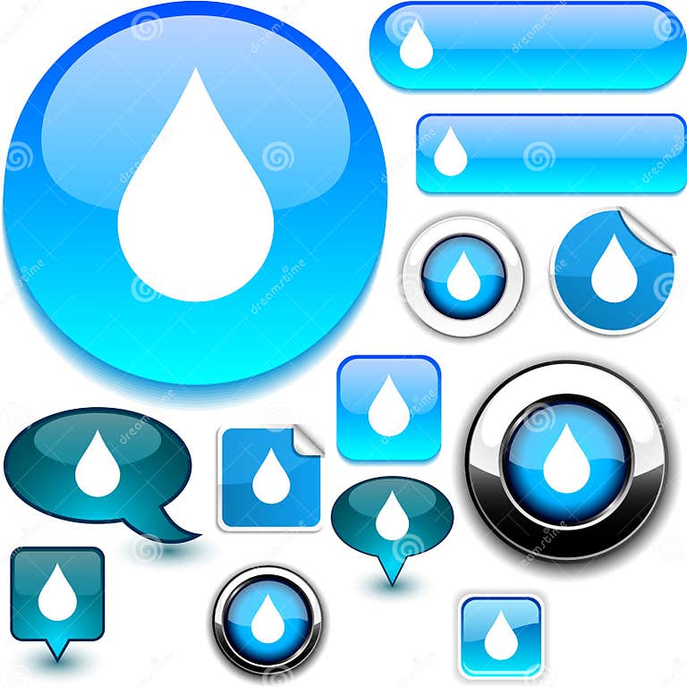 Raindrop signs. stock vector. Illustration of graphic - 18933942