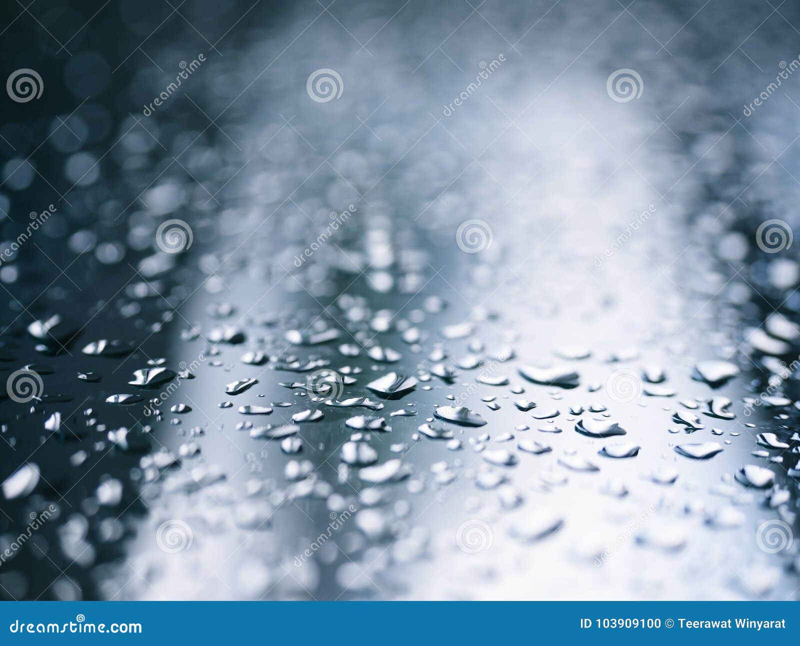 Raindrop Texture Blur Reflection Background Stock Photo - Image of ...