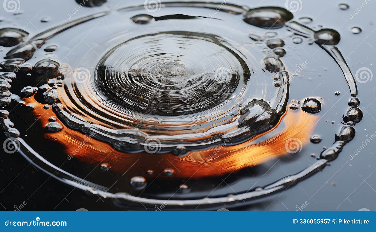 Raindrop Impact On Puddle Stock Image | CartoonDealer.com #323599843