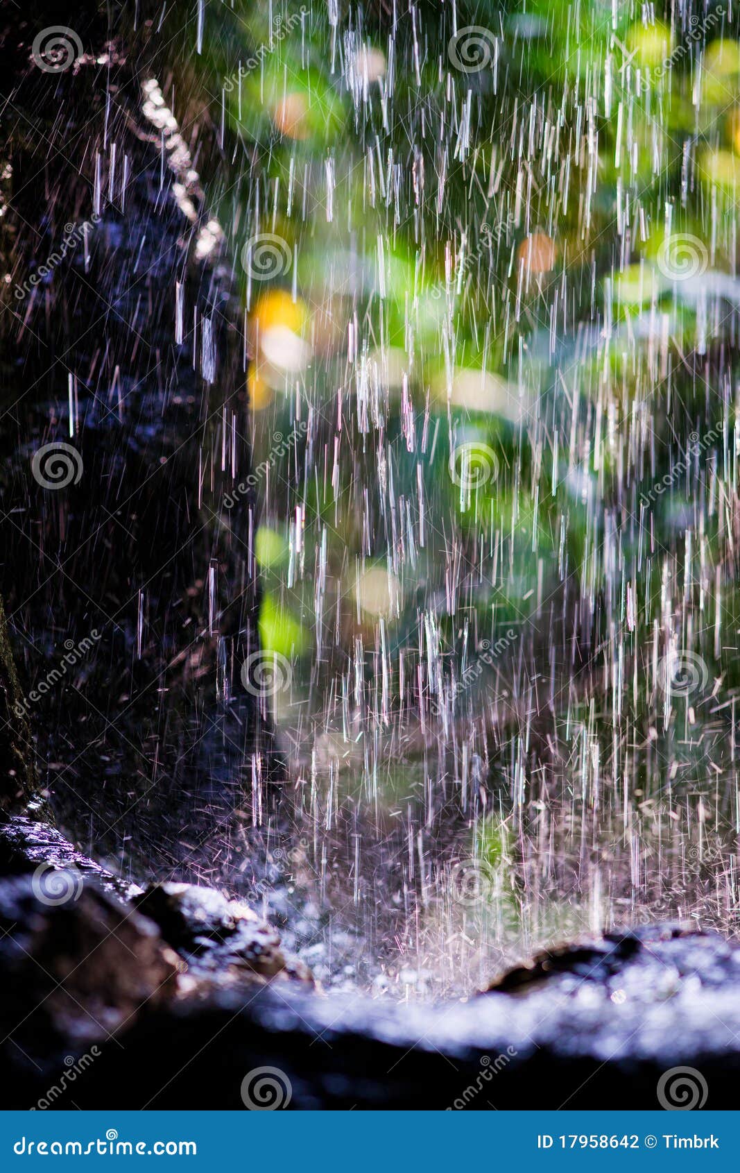 Raindrops stock photo. Image of abstract, stream, splash - 17958642