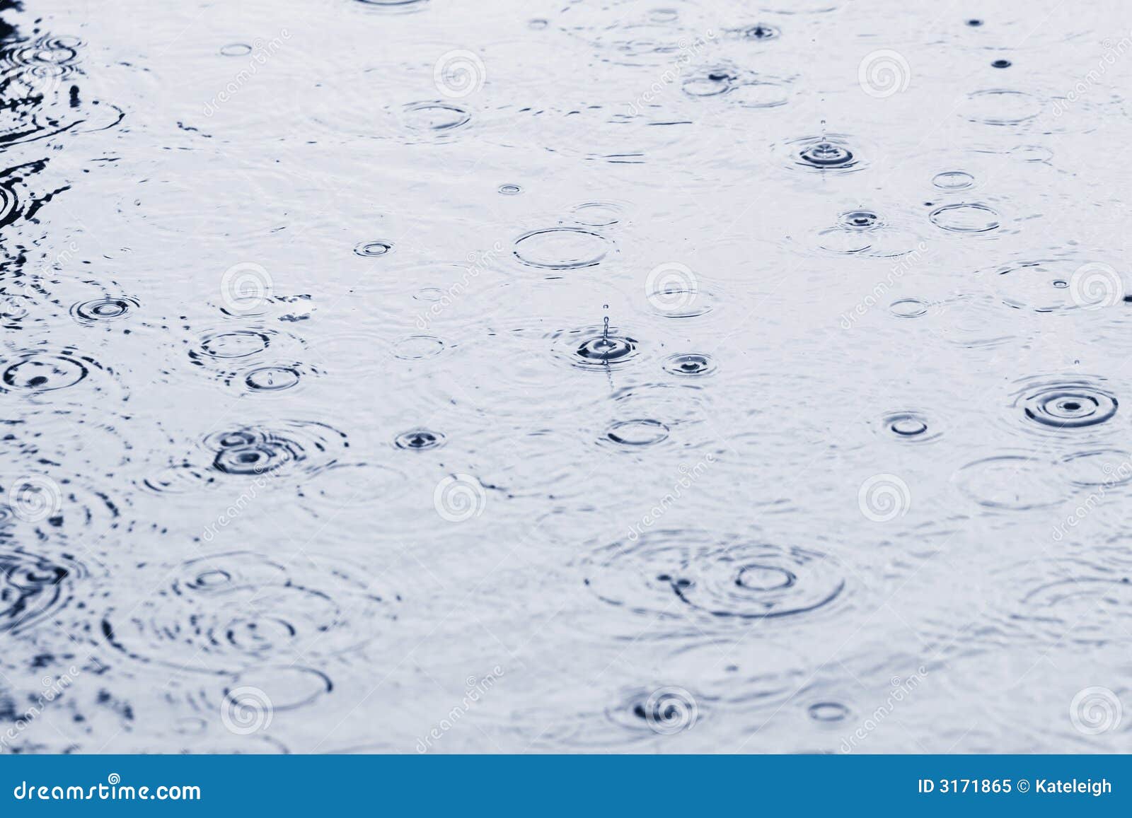 Raindrops stock image. Image of hitting, surface, splash - 3171865