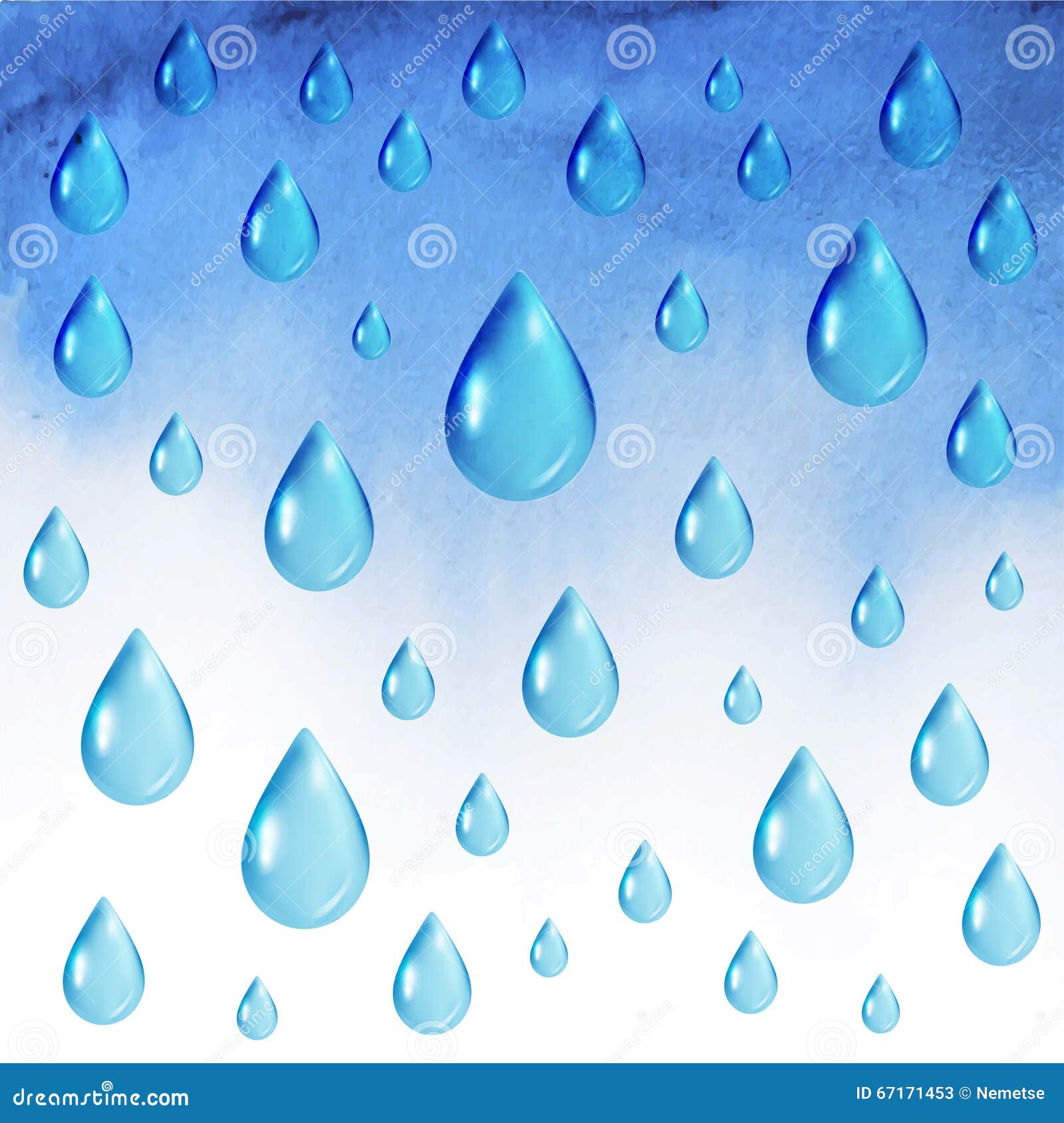 Raindrops ilustración del vector. Ilustración de icono - 67171453