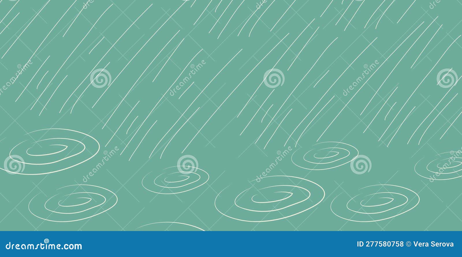 Raindrops on a Blue Background. Rainfall. Water Stock Vector ...