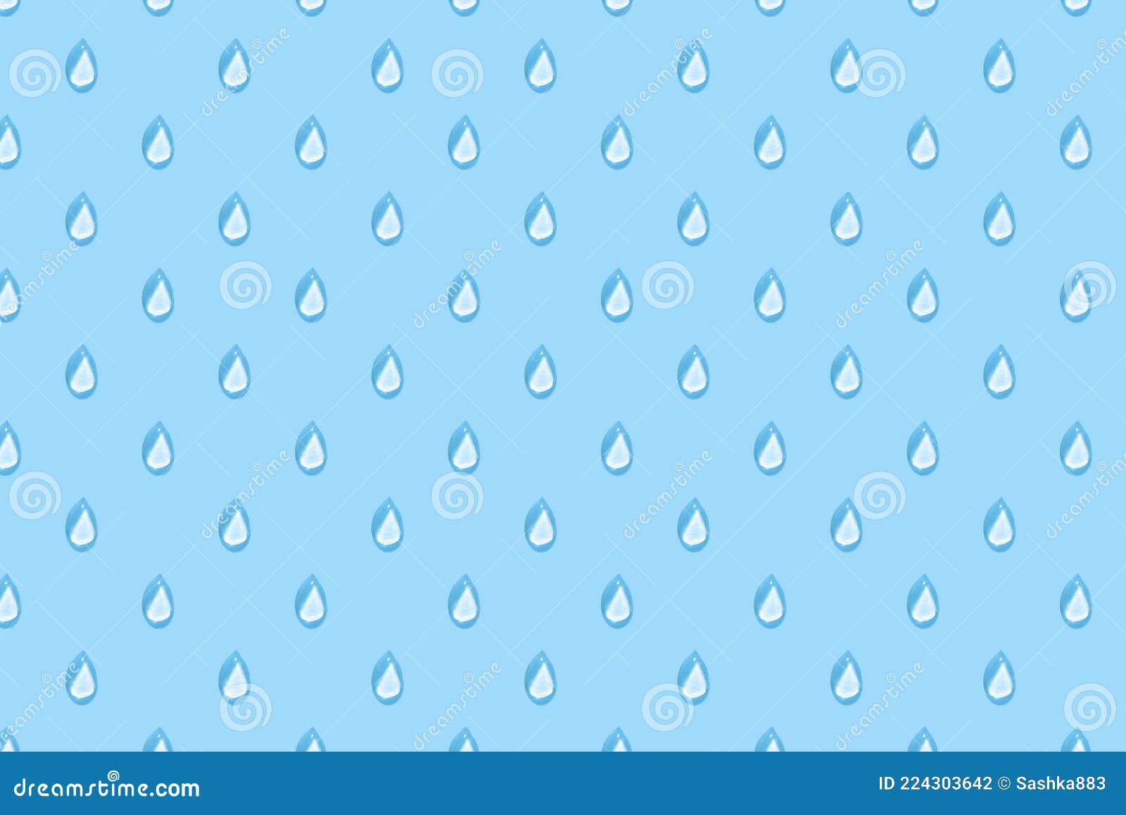 Raindrops on blue pattern stock illustration. Illustration of rain ...
