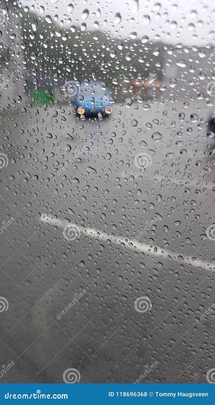 Raindrops on the Car Window. Stock Photo - Image of norway, rogaland ...