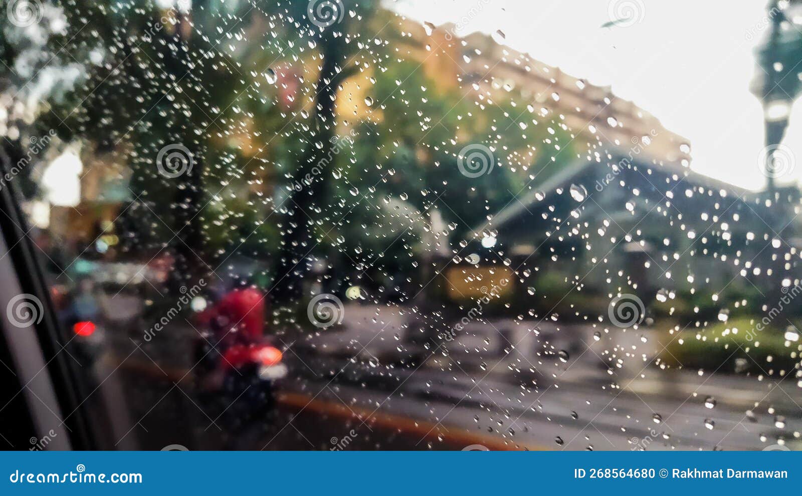 Raindrops on the Car Window after Rain Editorial Image - Image of drop ...