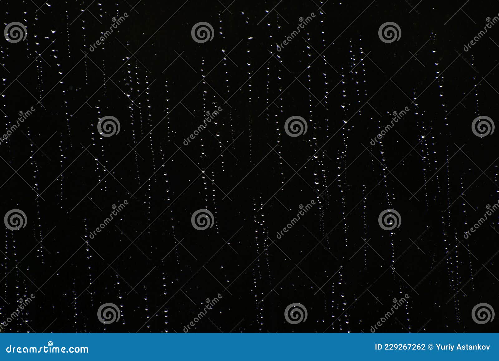 Raindrops on the Dark Window Stock Photo - Image of background, design ...