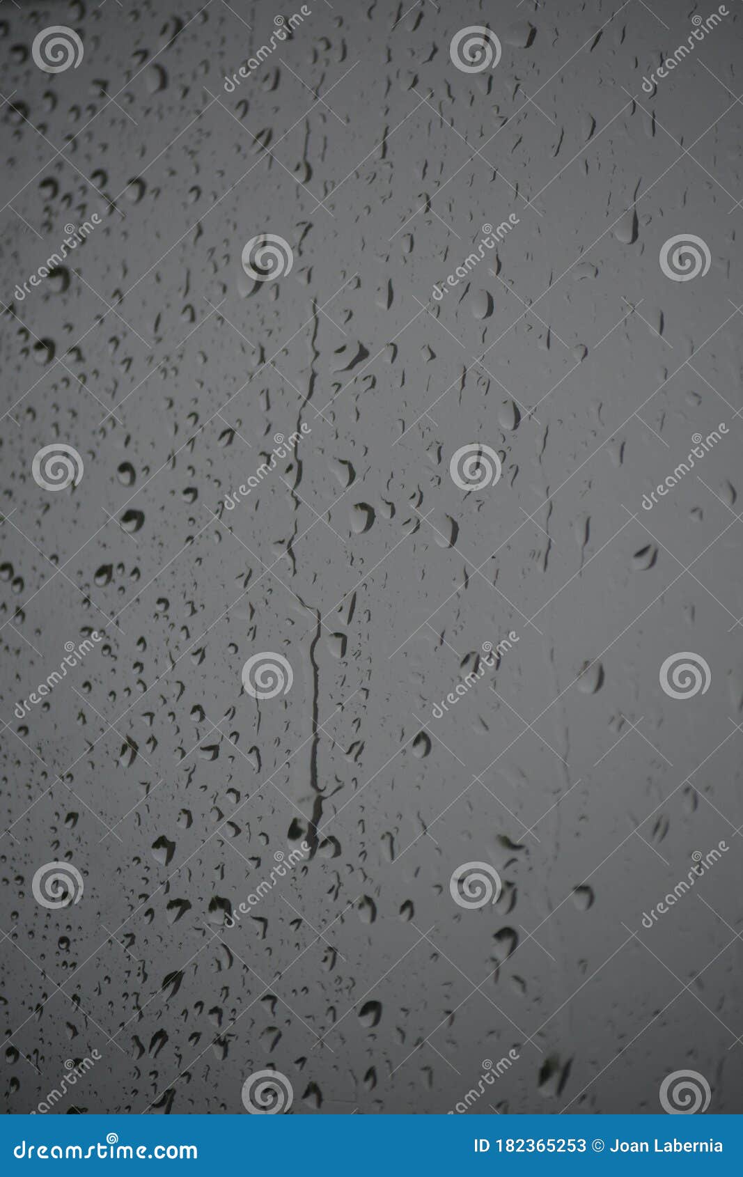 Raindrops Falling Down In A Rows From Concrete Construction Frame After ...