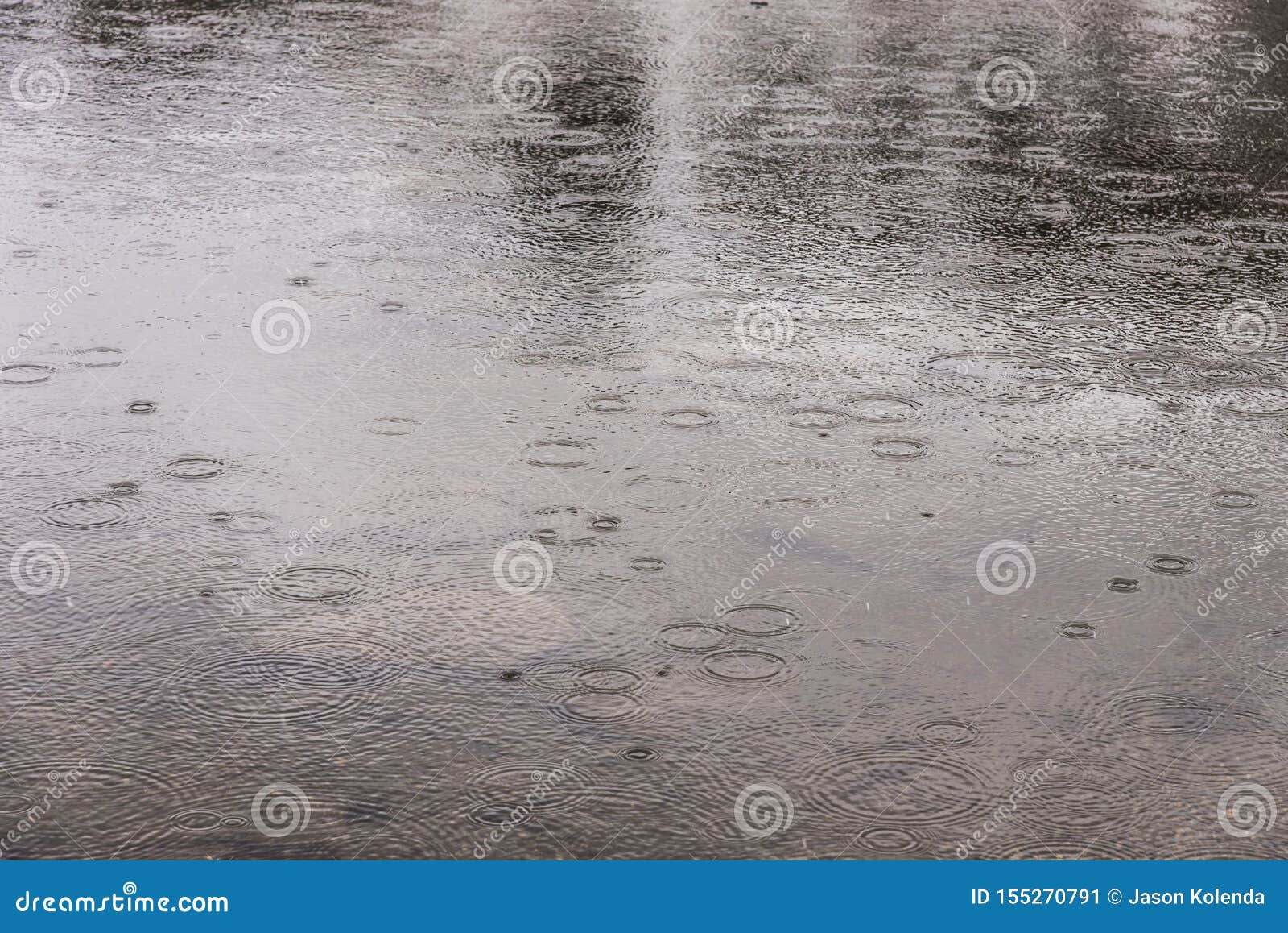 Raindrops falling on lake stock image. Image of summit - 155270791
