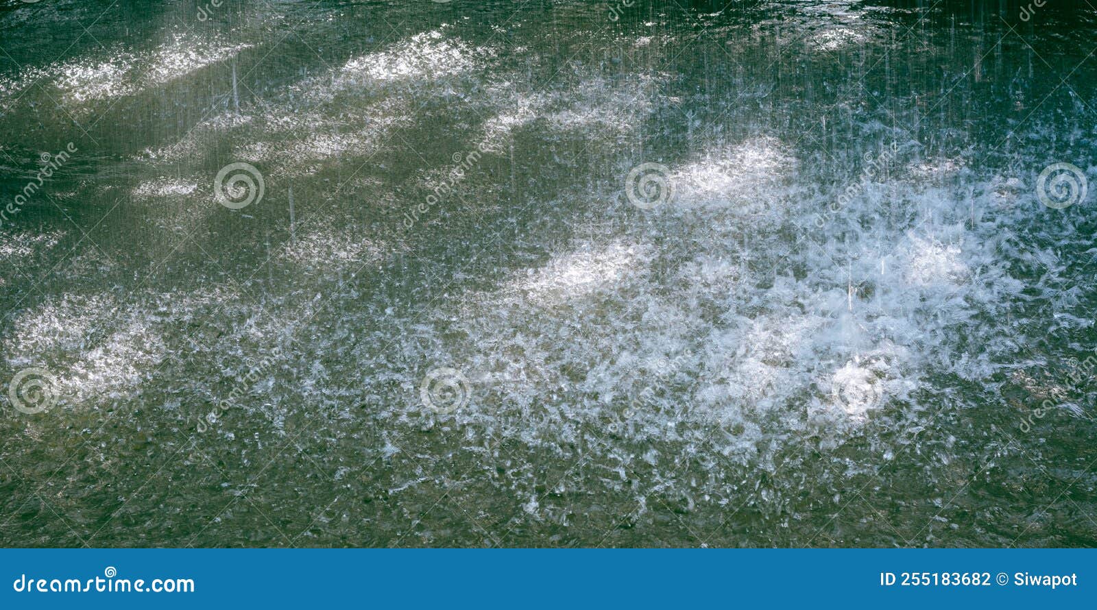 Raindrops Falling on Water Surface Stock Photo - Image of still, light ...