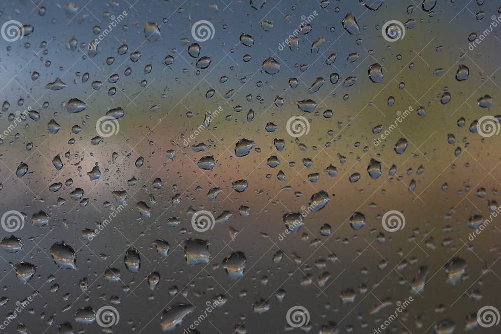 Rain Against the Window stock image. Image of water - 145874323