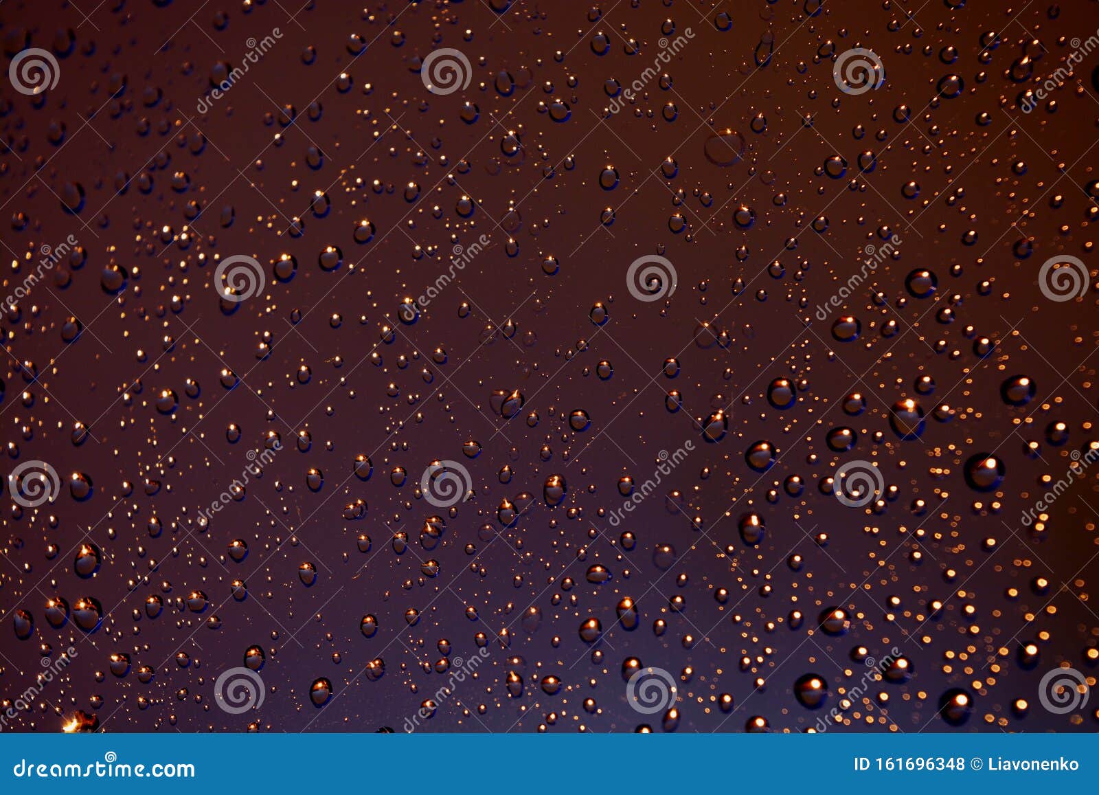 Raindrops on the Glass. Night. Reflections. Season Specific. Rain ...