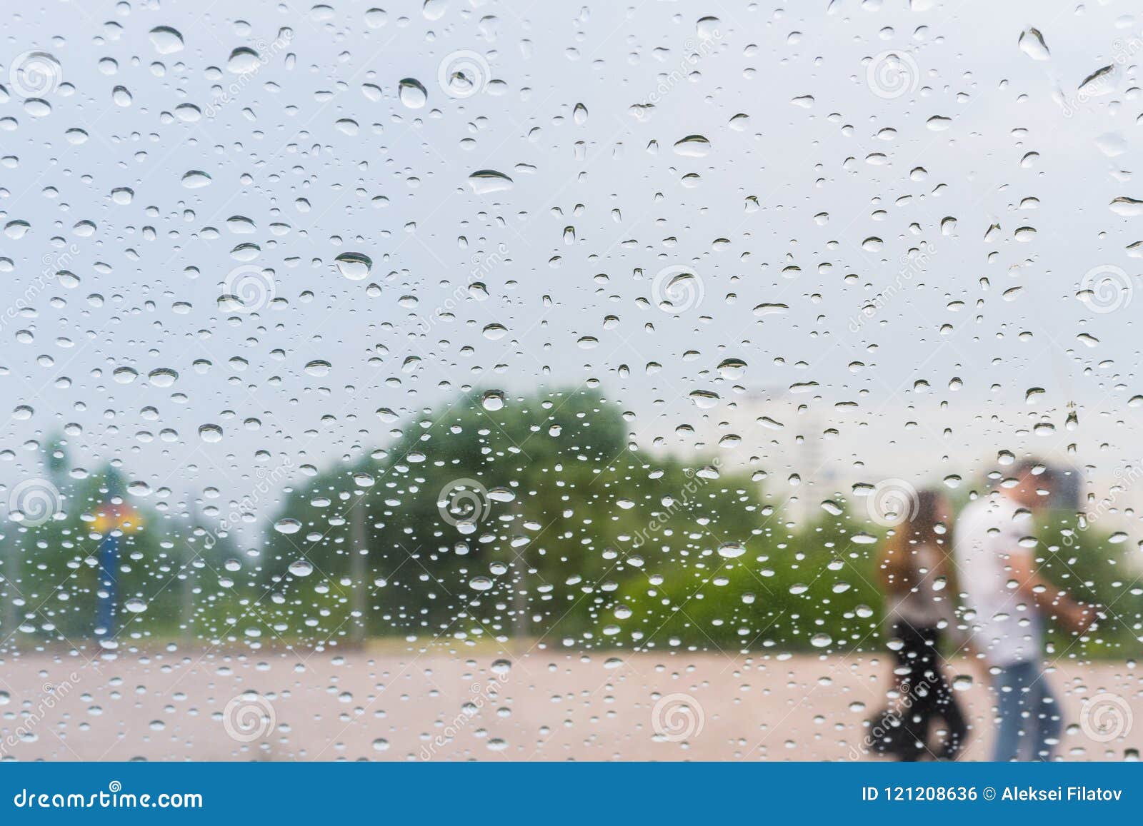 Raindrops on glass stock photo. Image of nature, color - 121208636