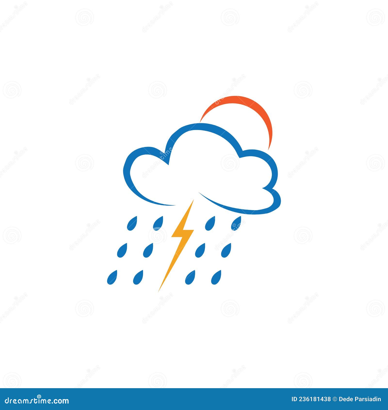 Raindrops Icon Logo Vector Illustration Design Stock Vector ...