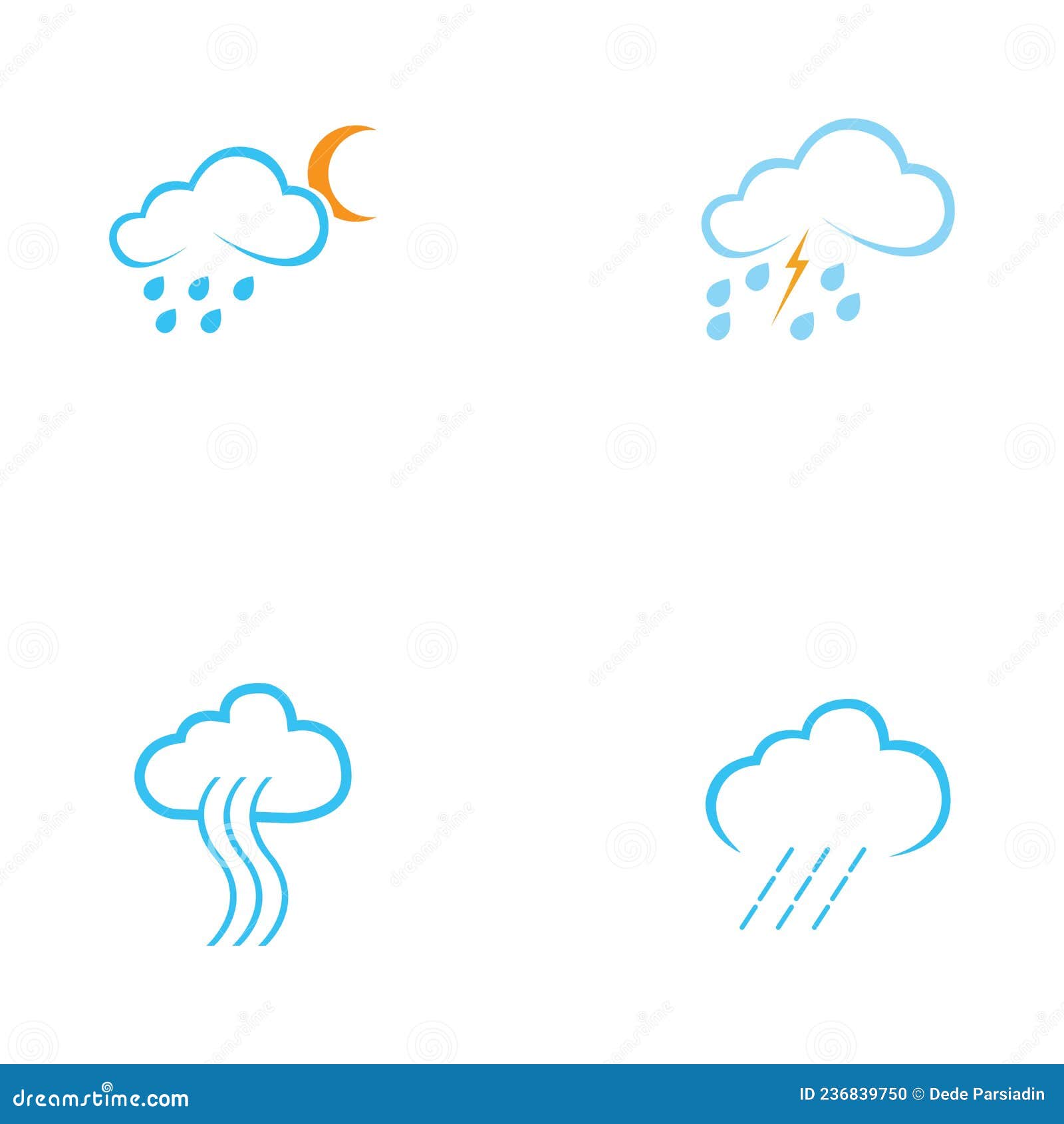 Raindrops Icon Logo Vector Illustration Design Stock Vector ...