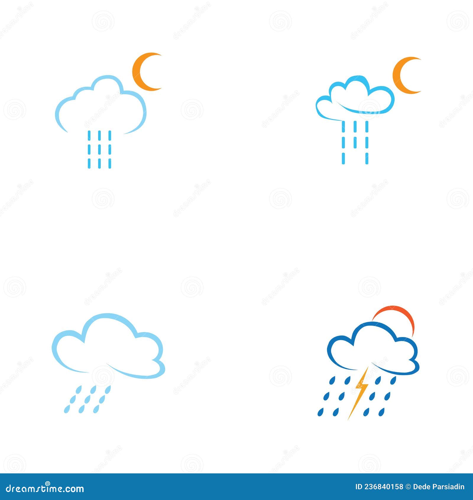 Raindrops Icon Logo Vector Illustration Design Stock Vector ...