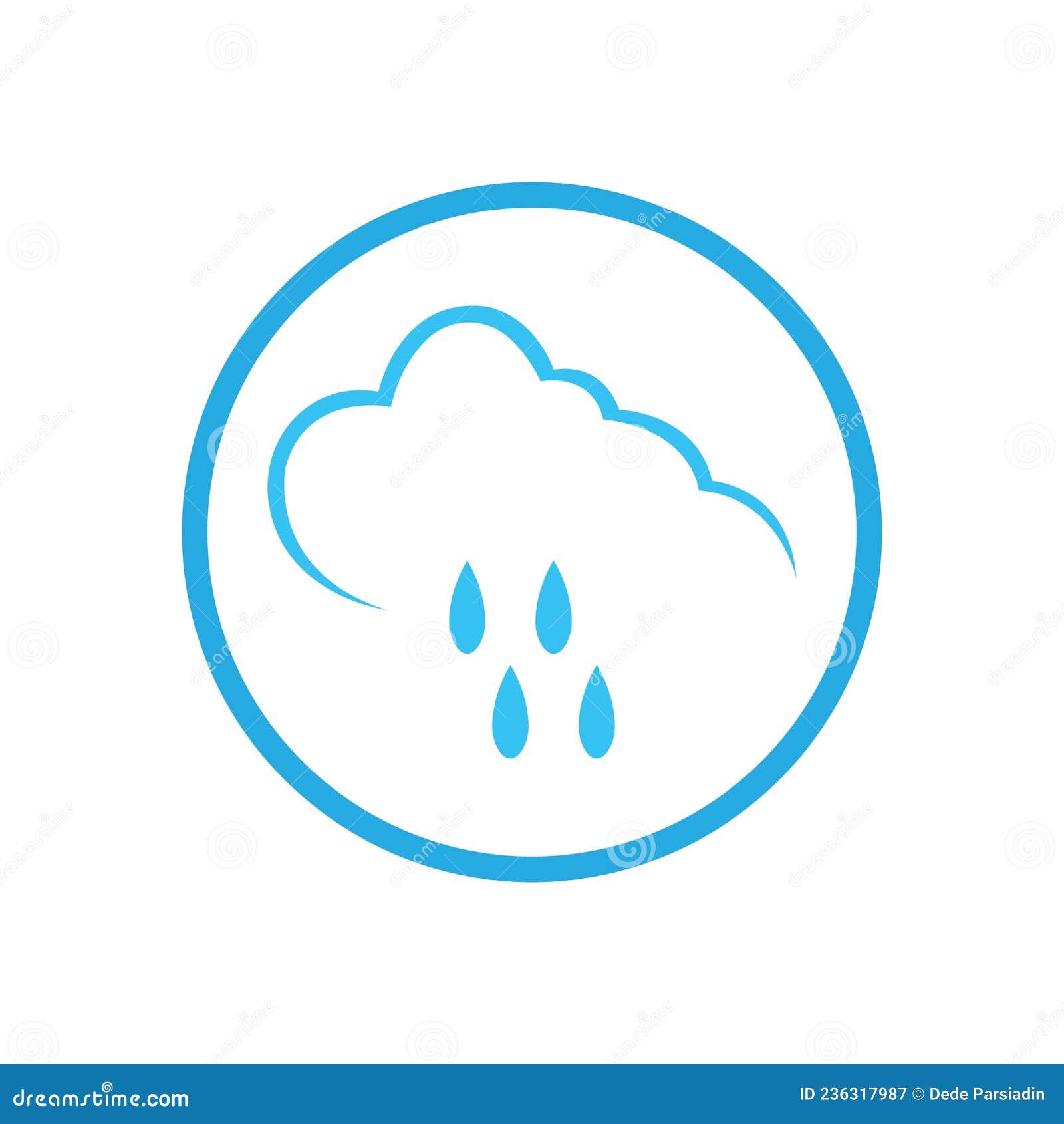 Raindrops Icon Logo Vector Illustration Design Stock Vector ...