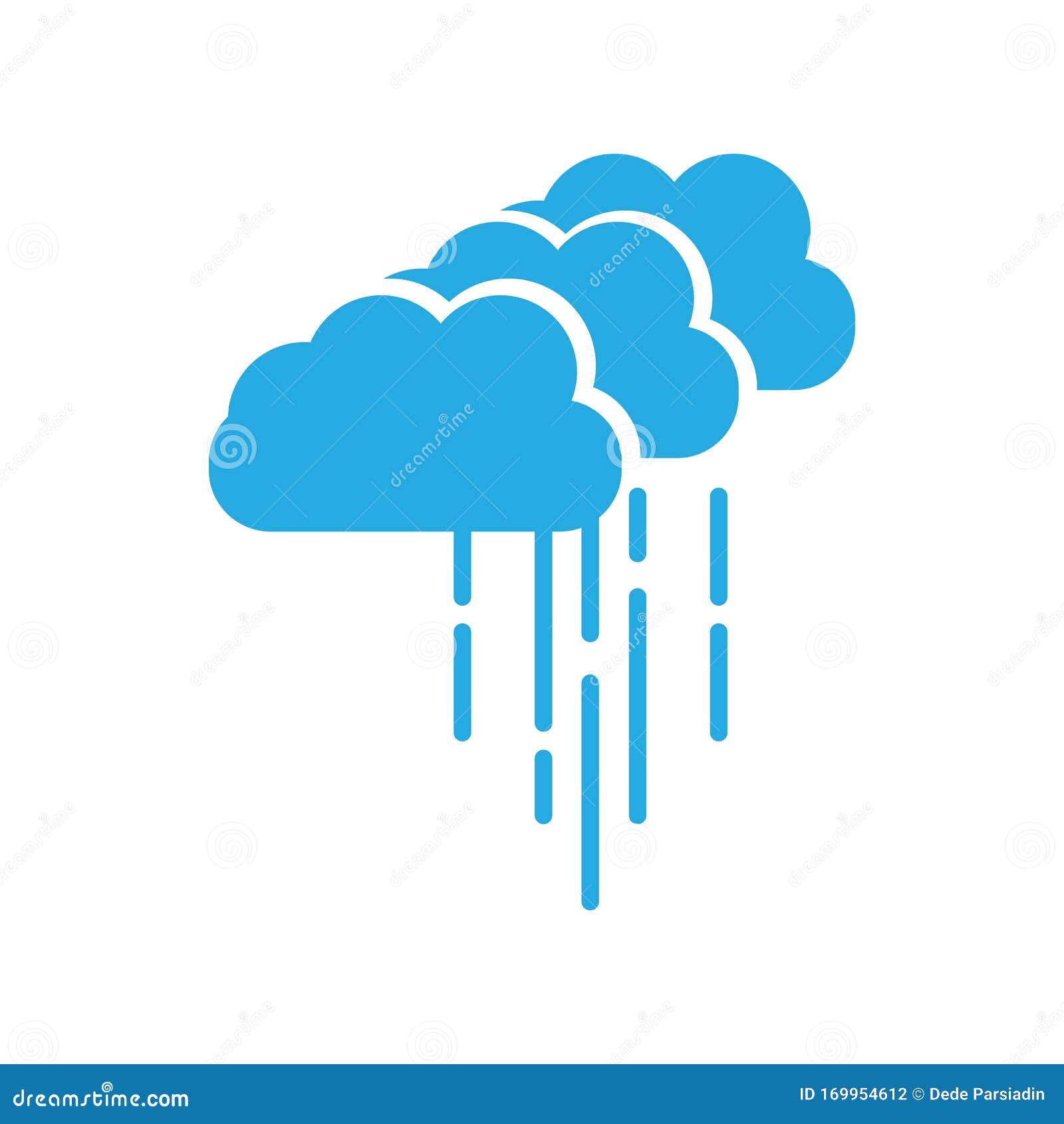 Raindrops Icon Logo Vector Illustration Design Stock Vector ...