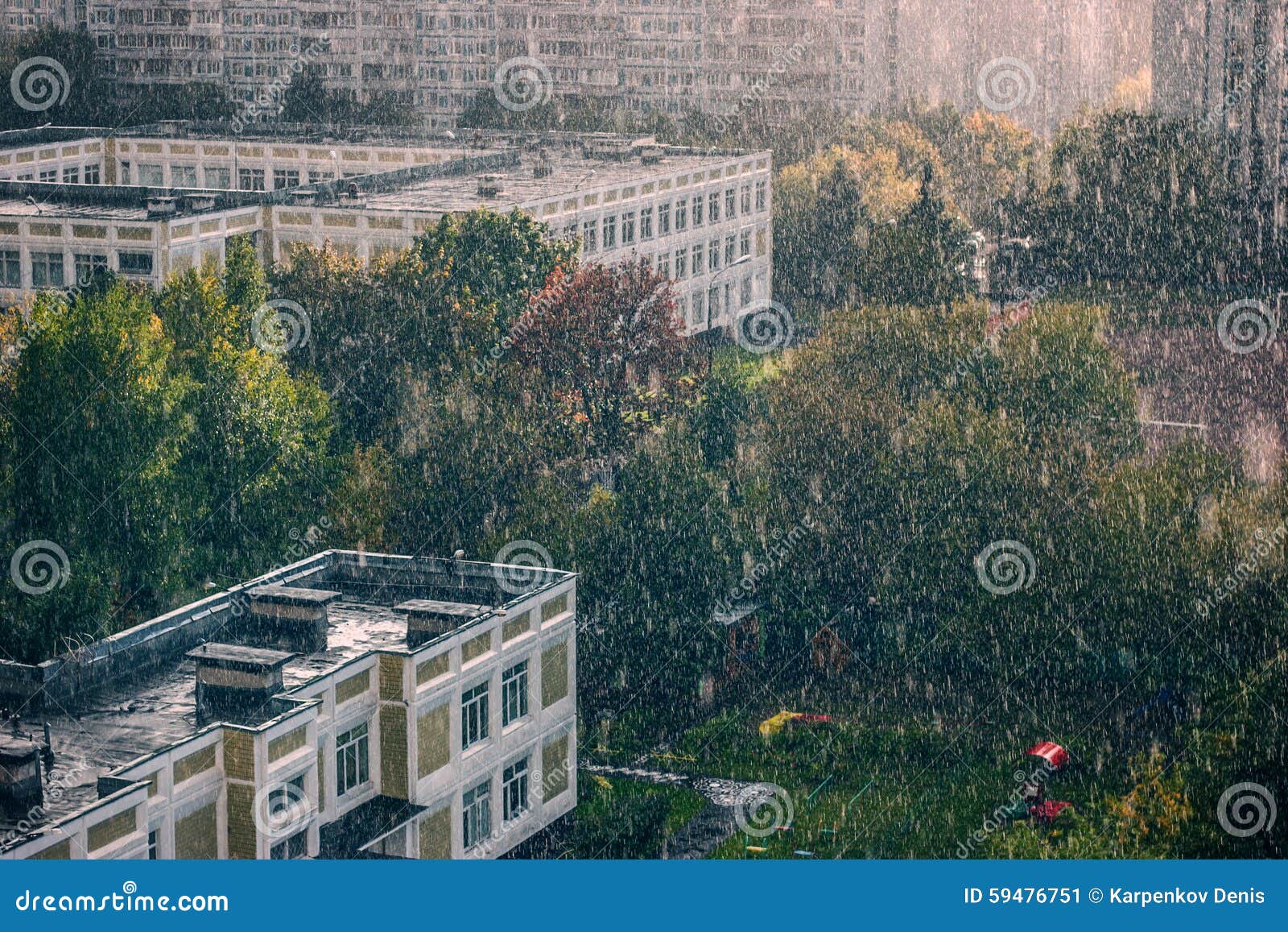 Raindrops over the city stock image. Image of spots, living - 59476751