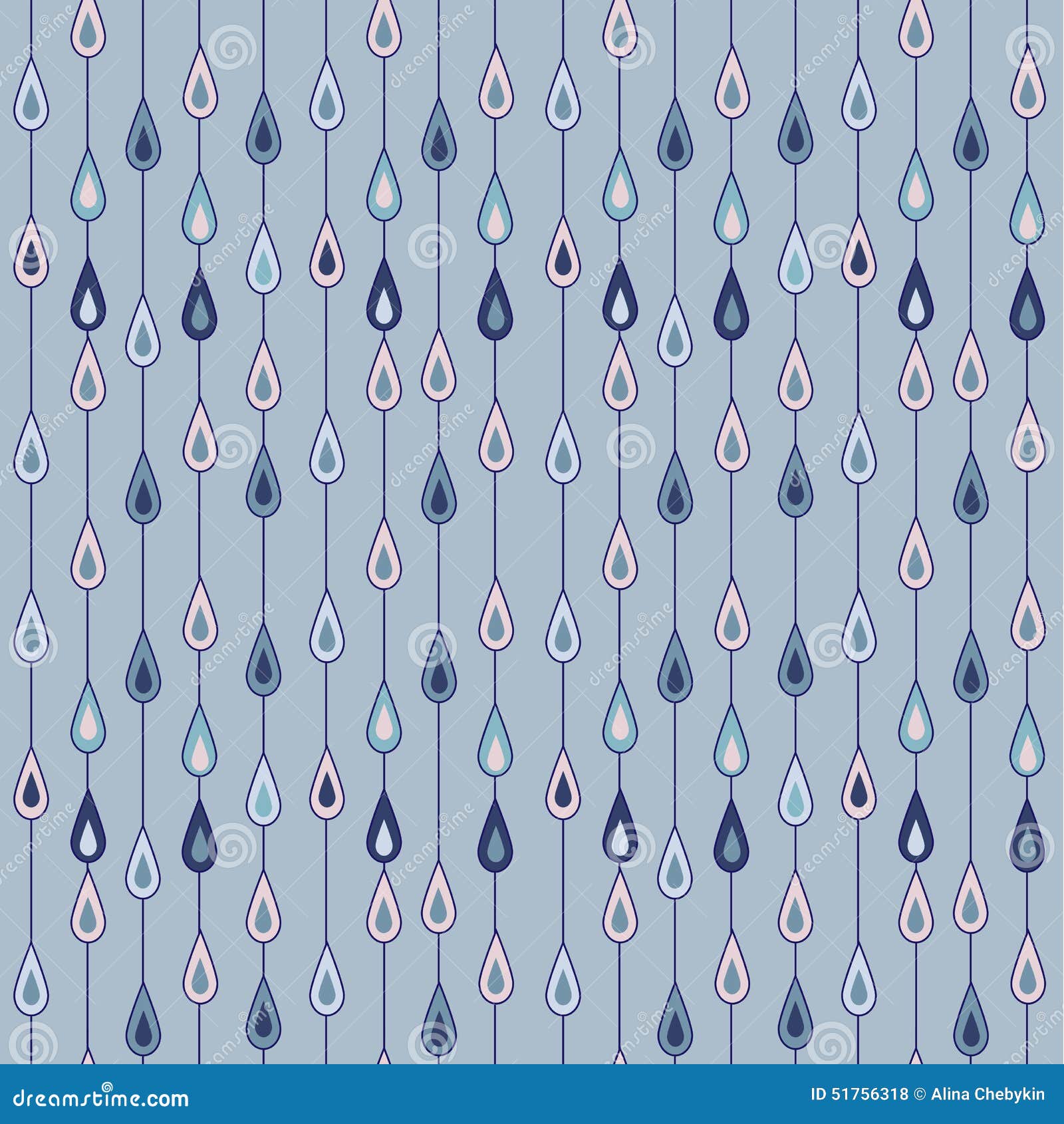 Raindrops pattern stock vector. Illustration of pattern - 51756318