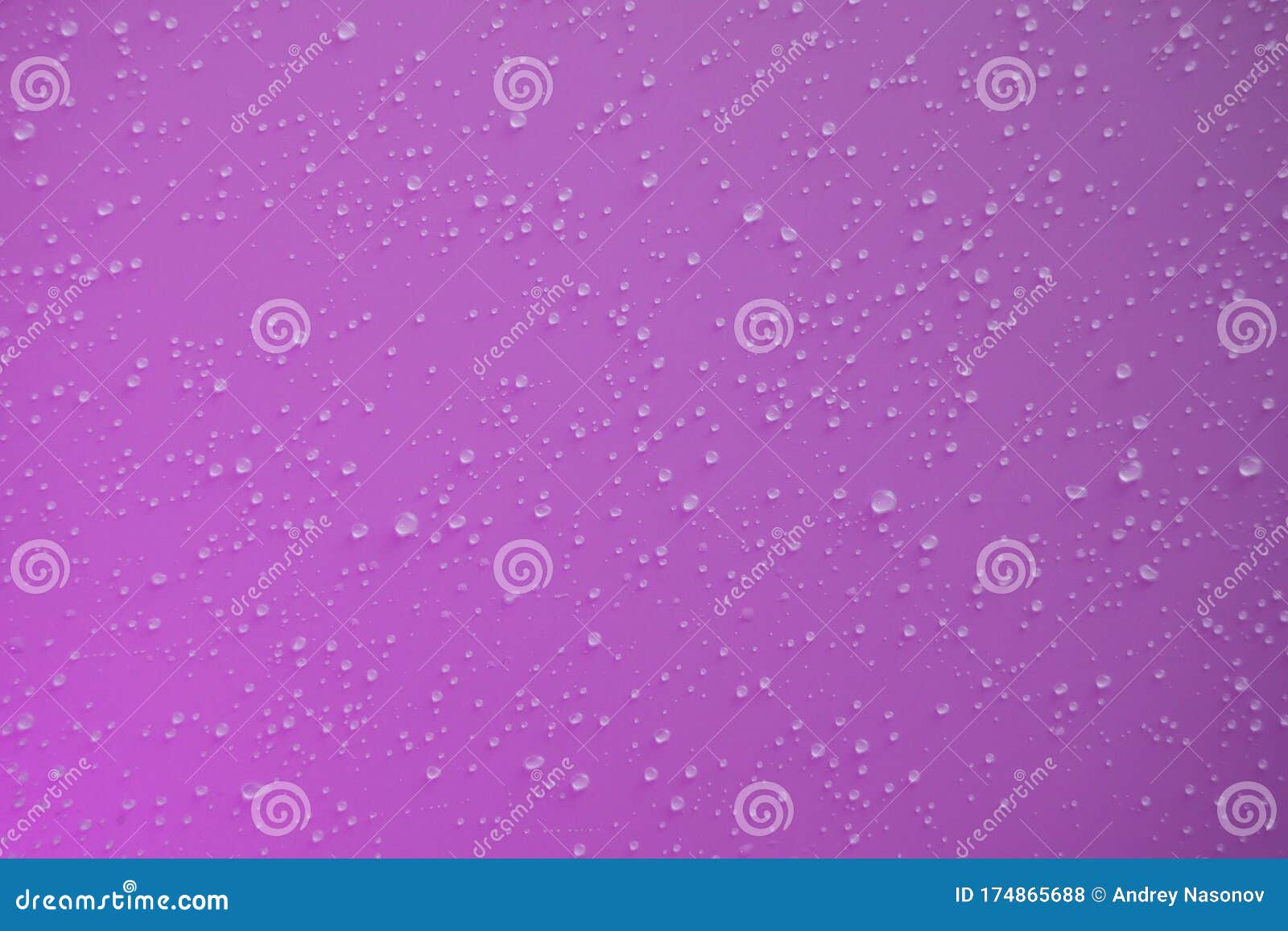 Raindrops on a purple stock photo. Image of space, clean - 174865688
