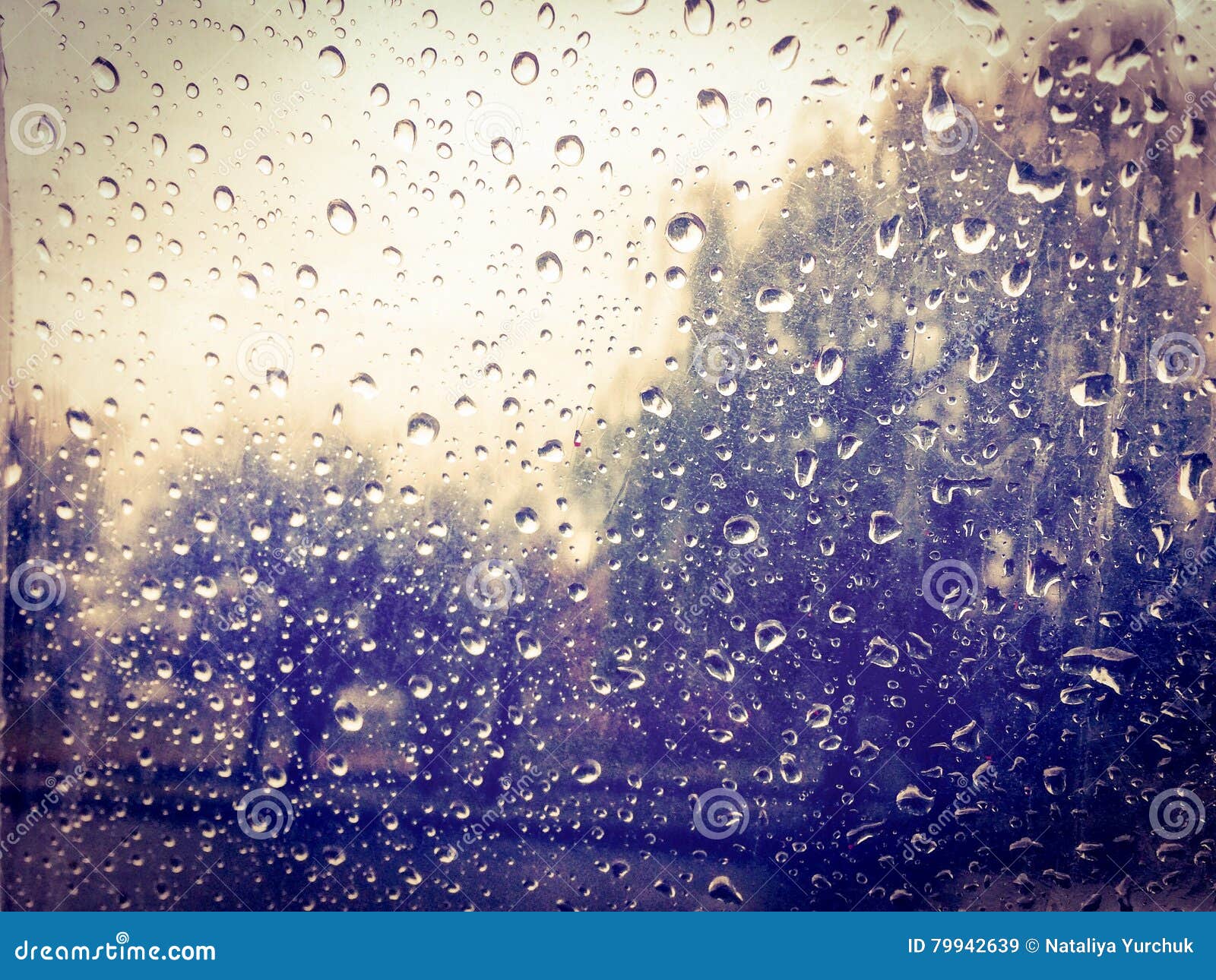 Raindrops. Raining stock image. Image of though, raindrop - 79942639