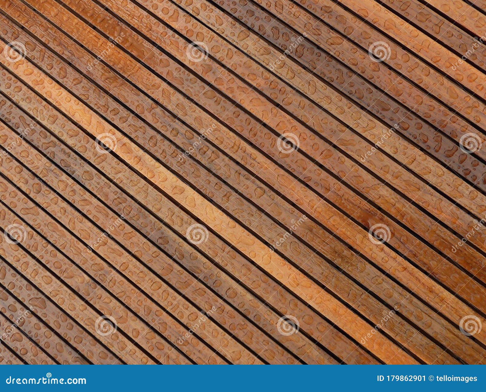 Slatted Wood Or Timber Pannels On Side Of Building As Facade With Brown ...