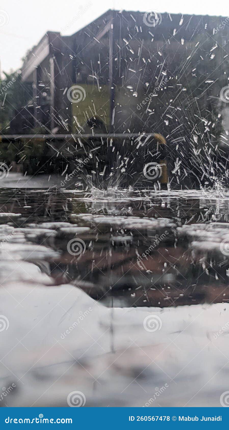 Raindrops Splash on the Floor Stock Photo - Image of splash, floor ...