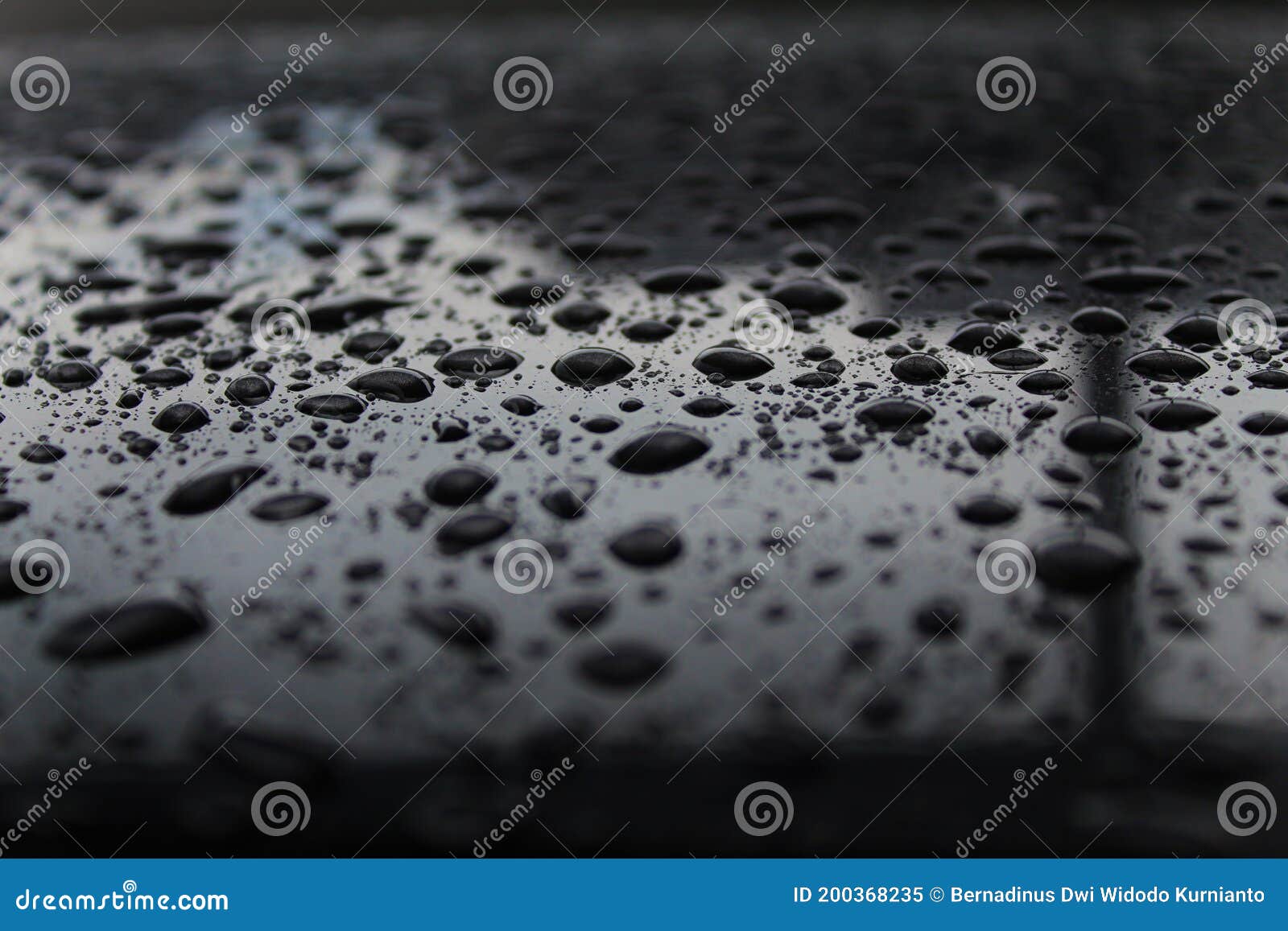 Natural and Beautiful Raindrops Stock Image - Image of close ...