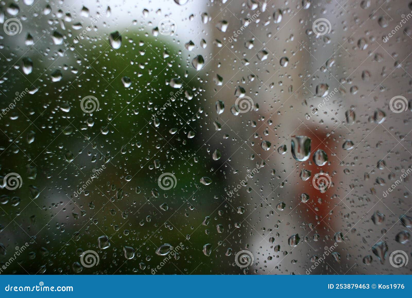 Raindrops on the Window Glass Stock Image - Image of raindrops, doorway ...