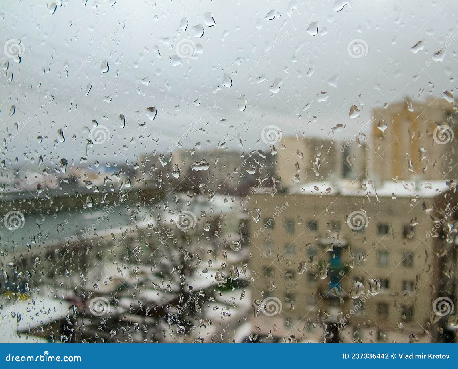 Raindrops on the Window Pane Stock Photo - Image of outside, life ...