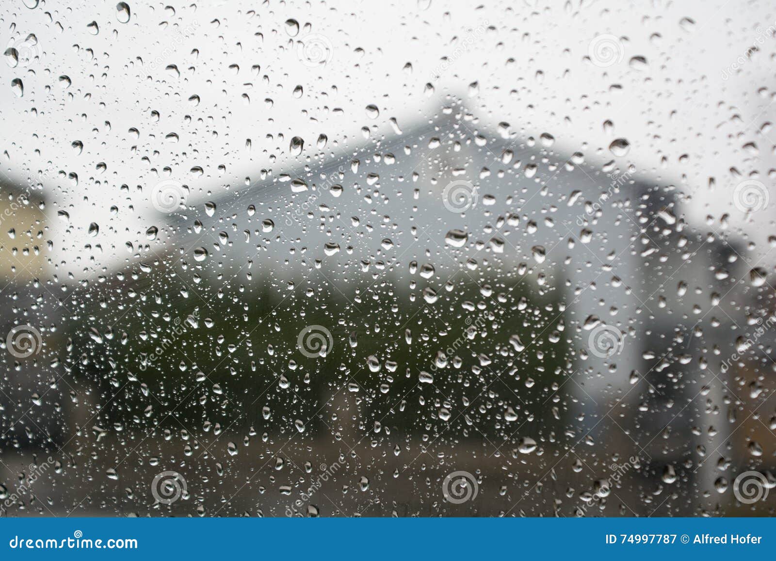 Raindrops on window pane stock image. Image of tempest - 74997787