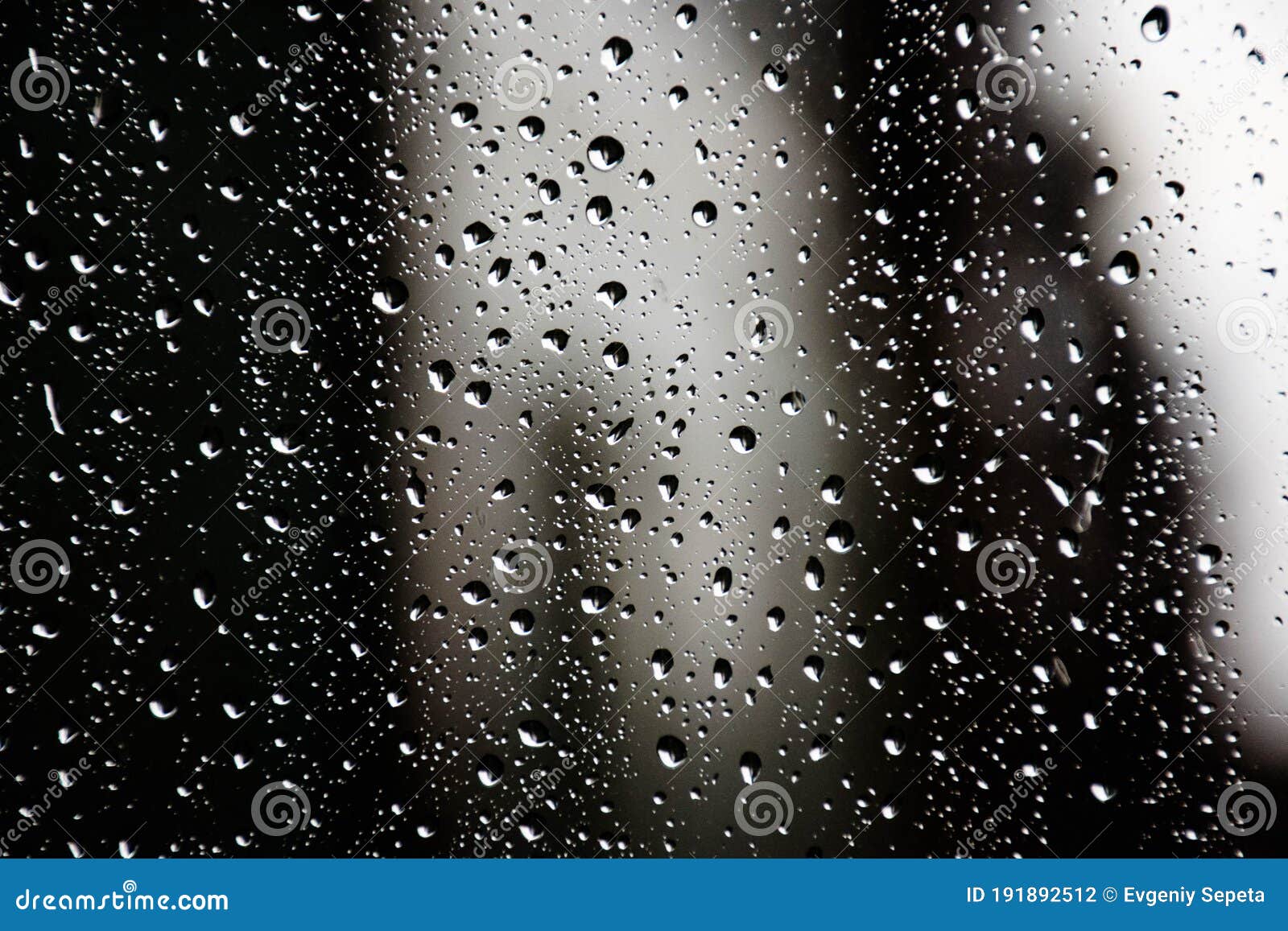 Raindrops on the Window Pane Slowly Flowing Down 11 Stock Photo - Image ...