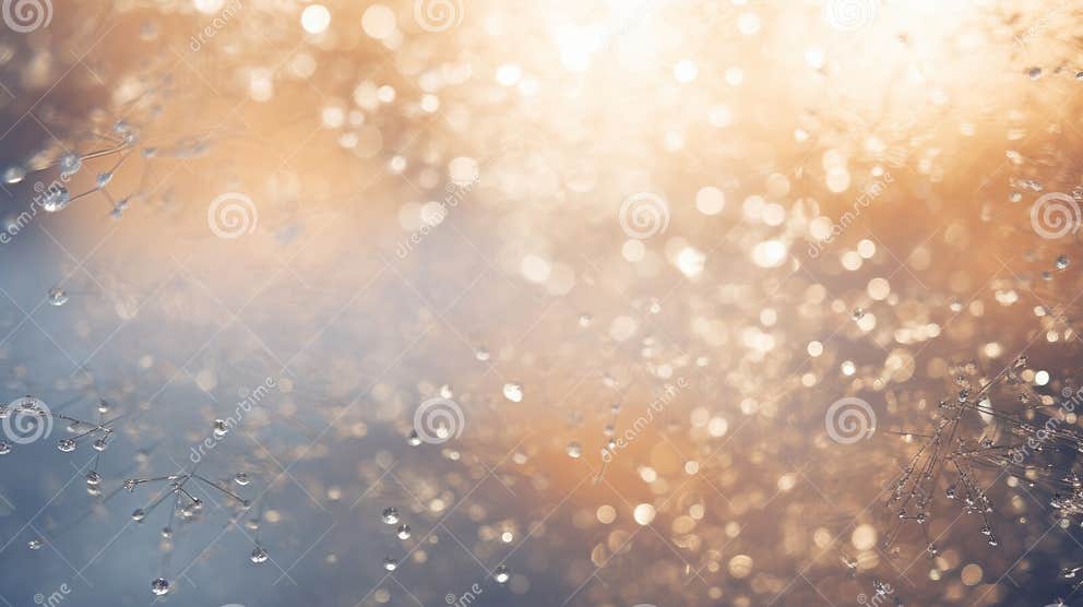 Raindrops on a Window with Sunlight Shining in the Background Stock ...