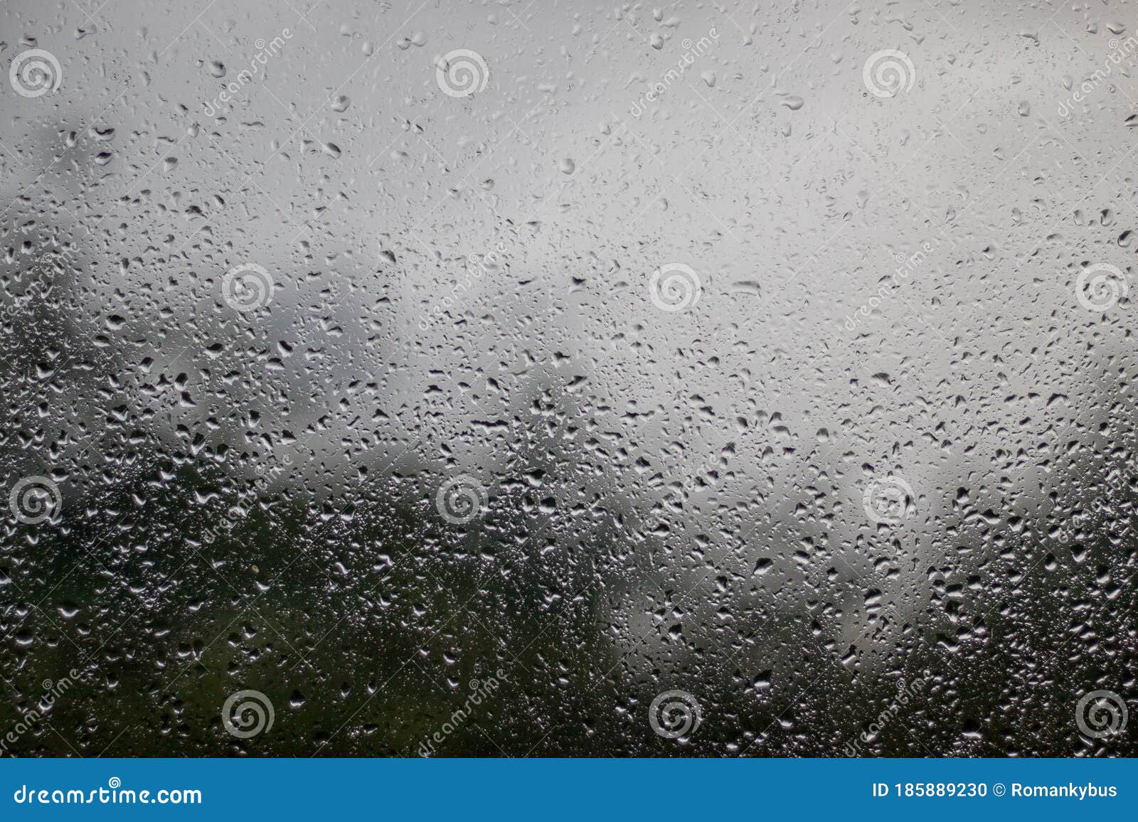 Raindrops on the Window - View Out the Window Outwards, Rainy Weather ...