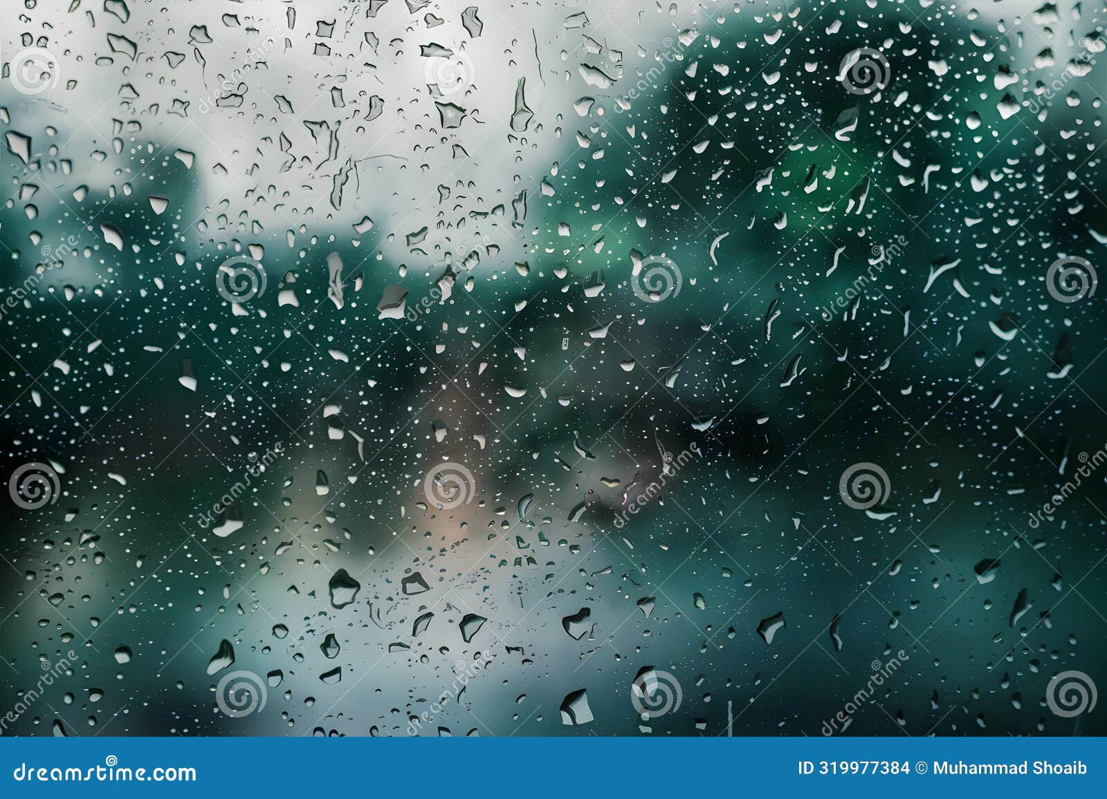 Raindrops on Windowpane Create a Serene Atmosphere Perfect for ...