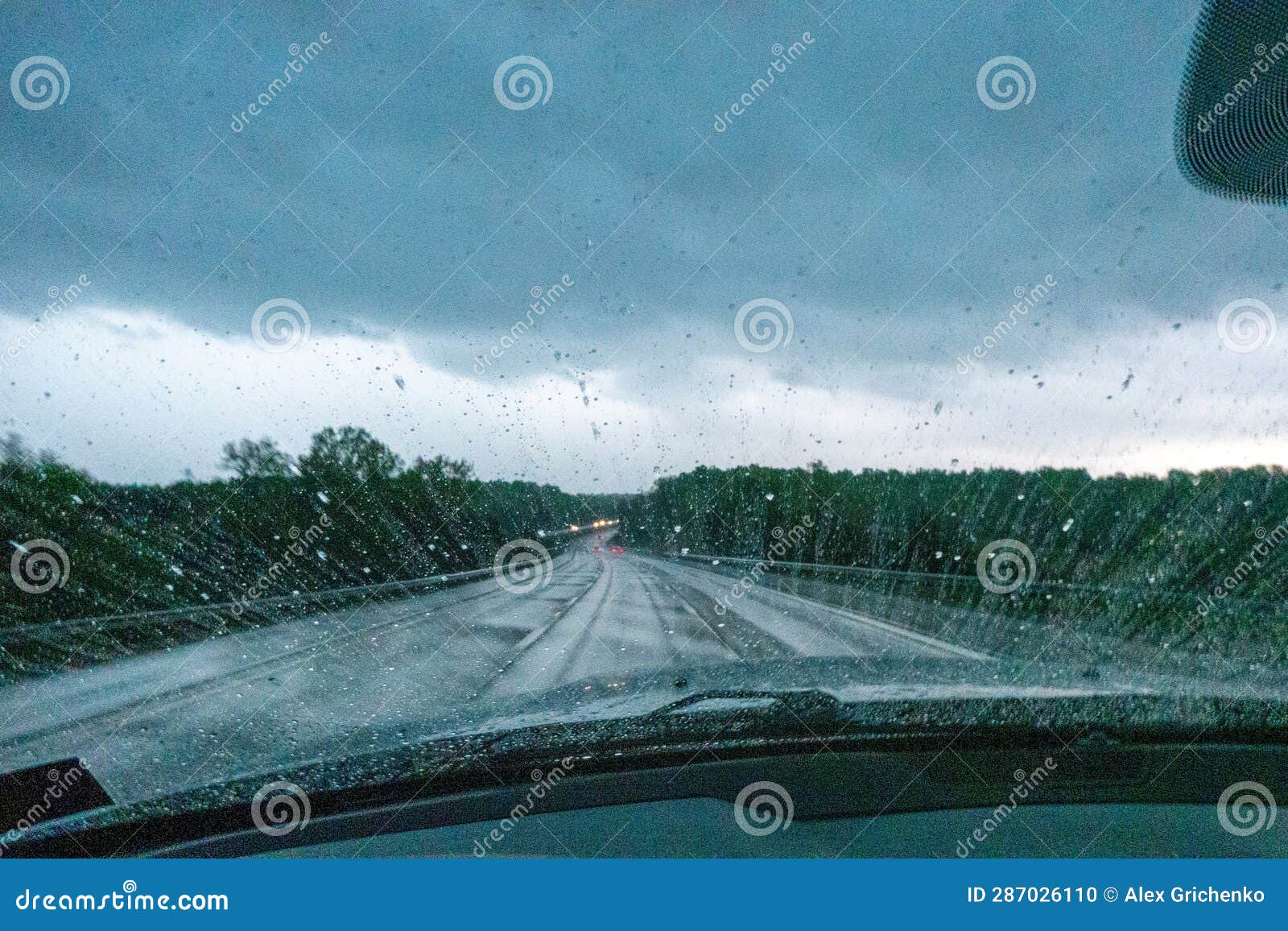 Windshield View Of Hellemann Tower And Tallinn& X27;s City Wall, Esto ...