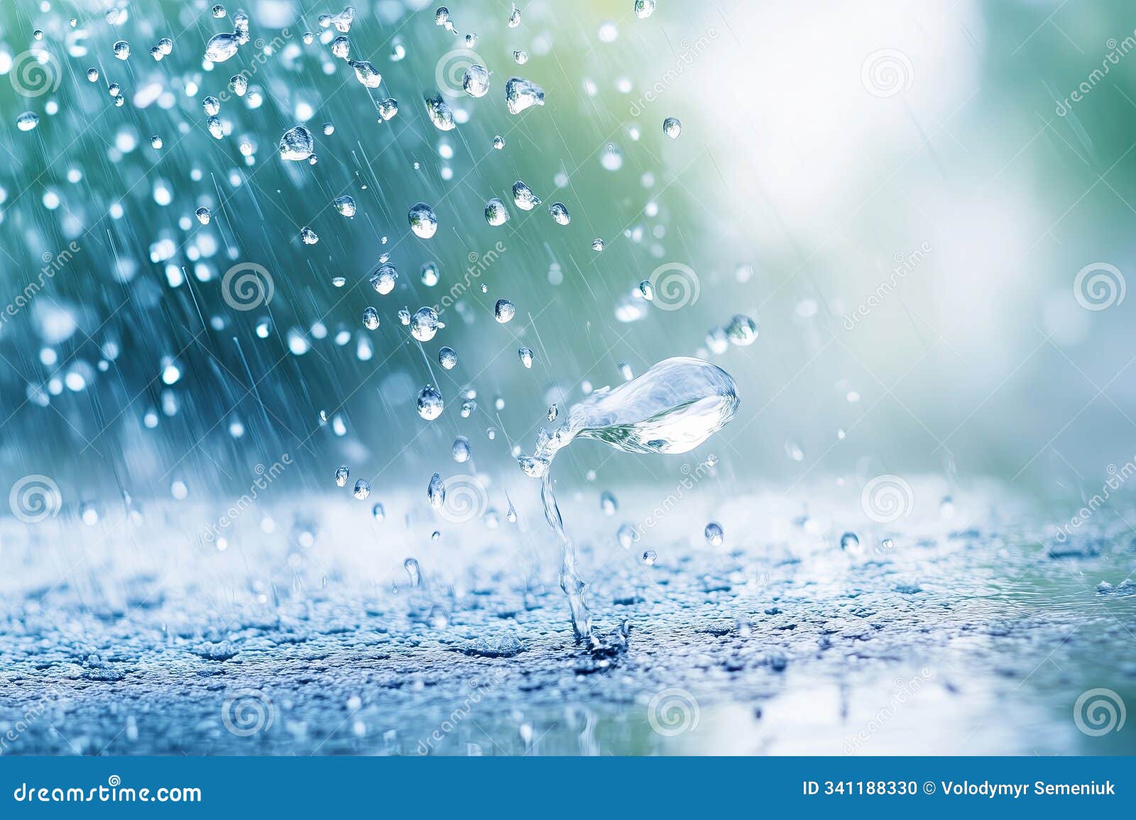 Rainfall Weather Map Highlighting Precipitation Predictions for the ...