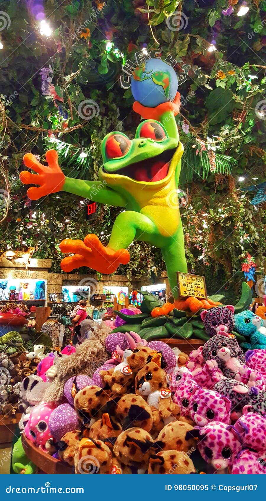 Rainforest Cafe` Frog editorial image. Image of orlando - 98050095