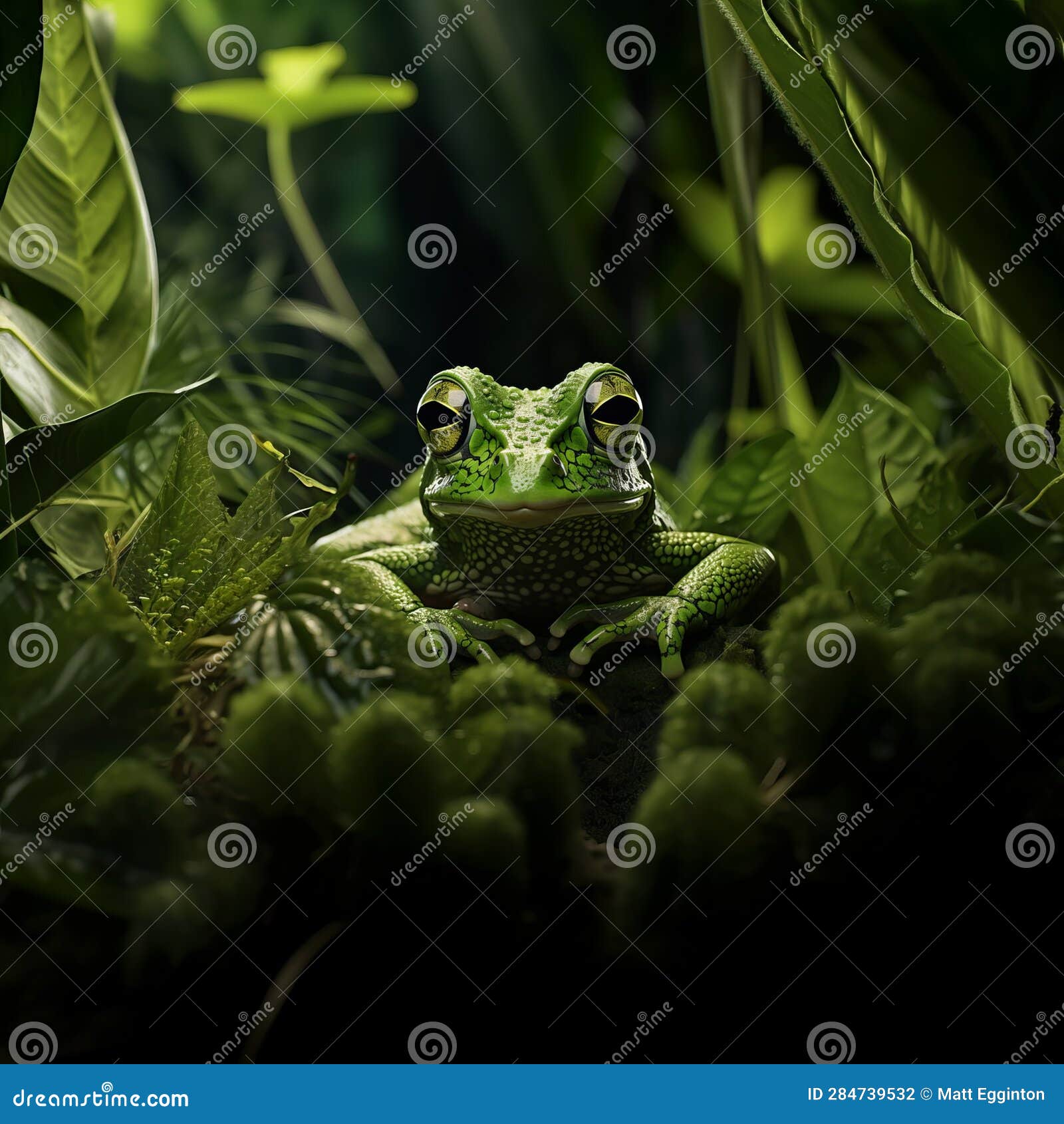 Rainforest Frog stock illustration. Illustration of climbing - 284739532