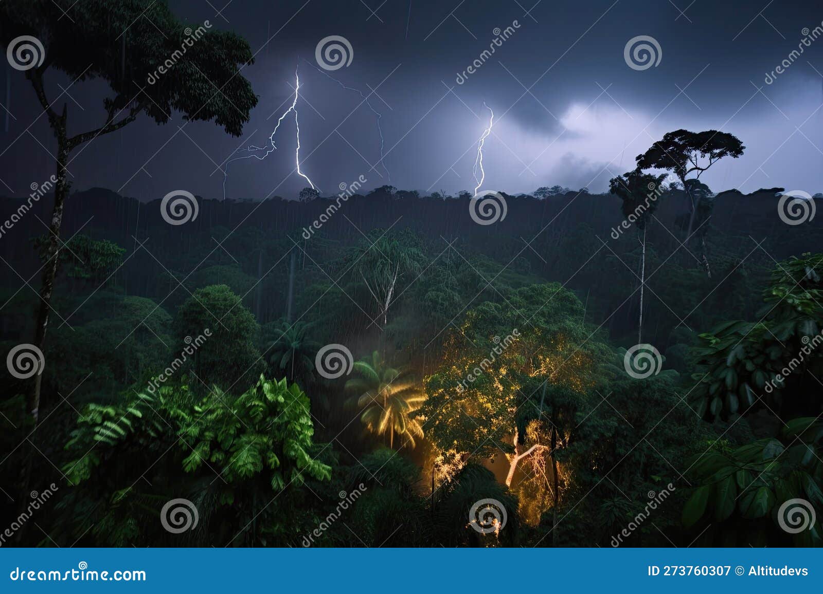 Rainforest While Raining