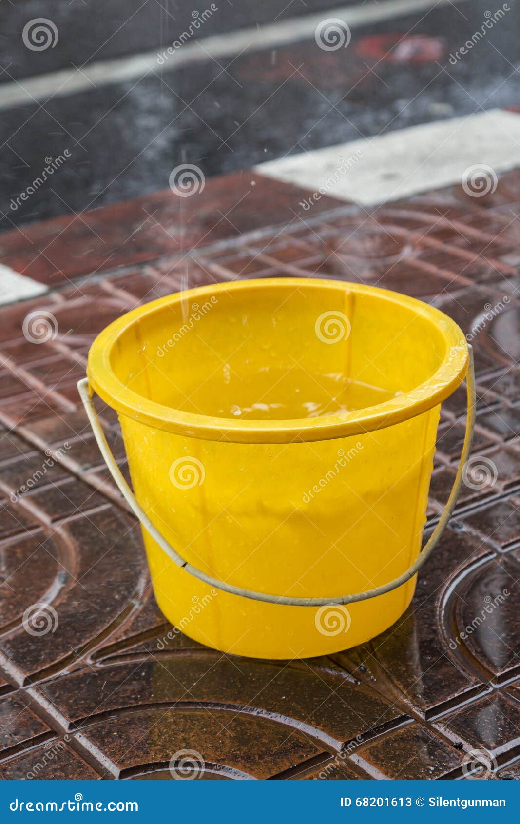 Raining bucket stock image. Image of ripple, drops, domestic - 68201613
