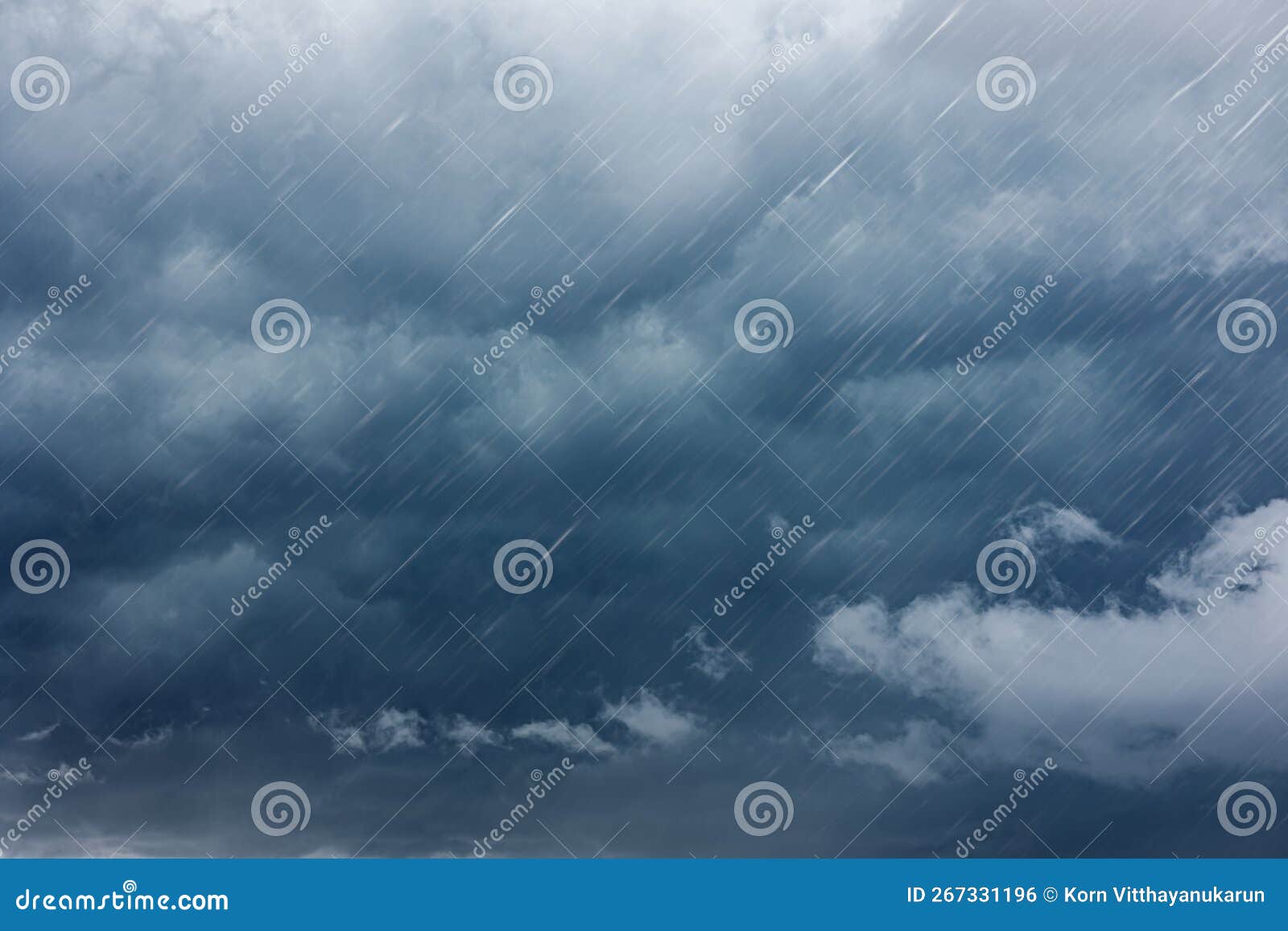 Raining Dark Cloudy Storm Cloud Nature in Rainy Season Stock Photo ...