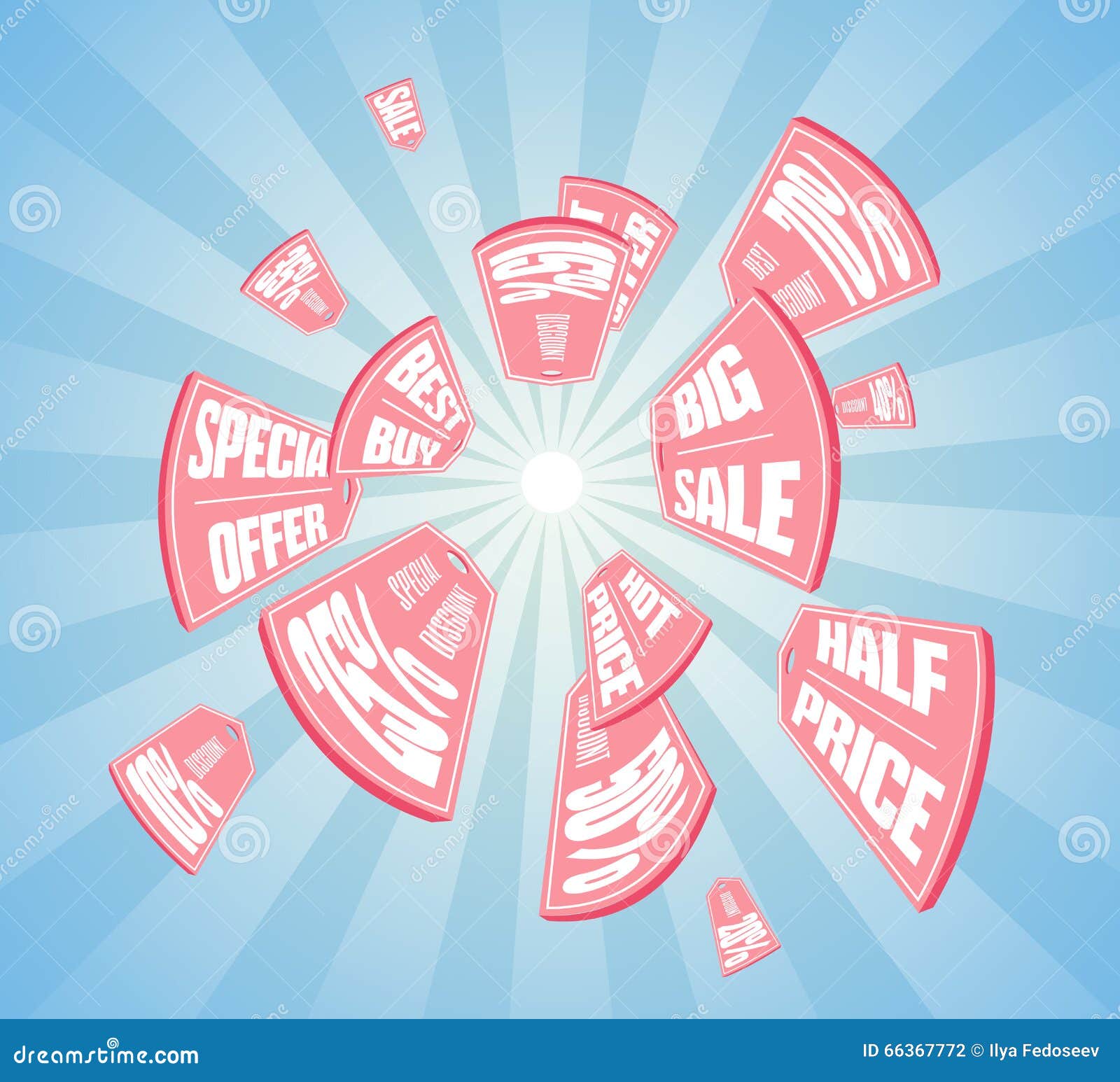 Raining discounts stock vector. Illustration of geometric - 66367772