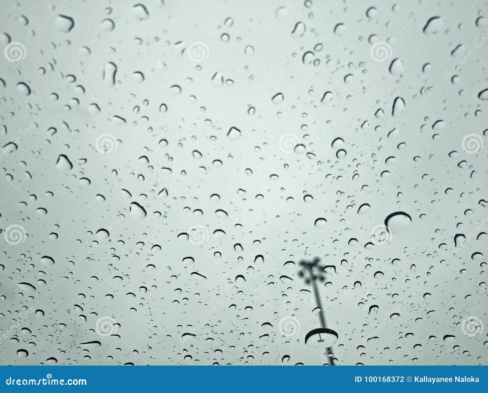 Raining Droplets on on the Windshield Stock Photo - Image of nature ...