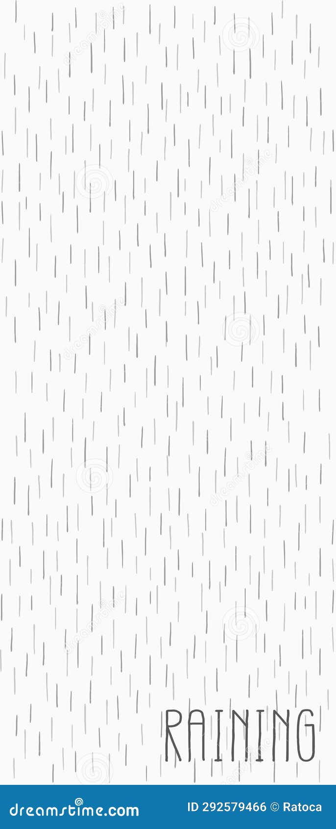 Raining Hand Drawing Style Background Stock Vector - Illustration of ...