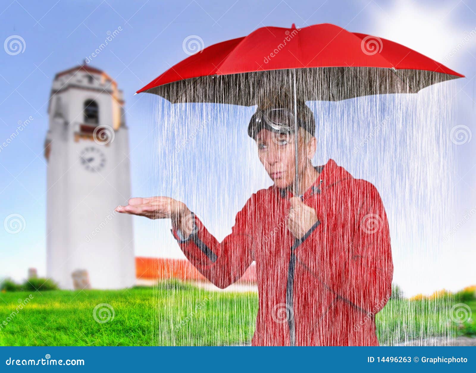 Raining inside stock image. Image of outside, rain, person - 14496263