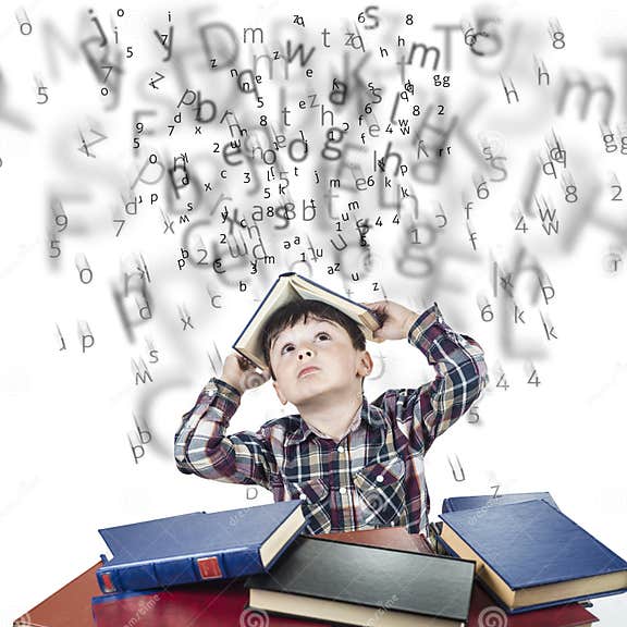 It is Raining Letters and Numbers Stock Image - Image of knowledge ...