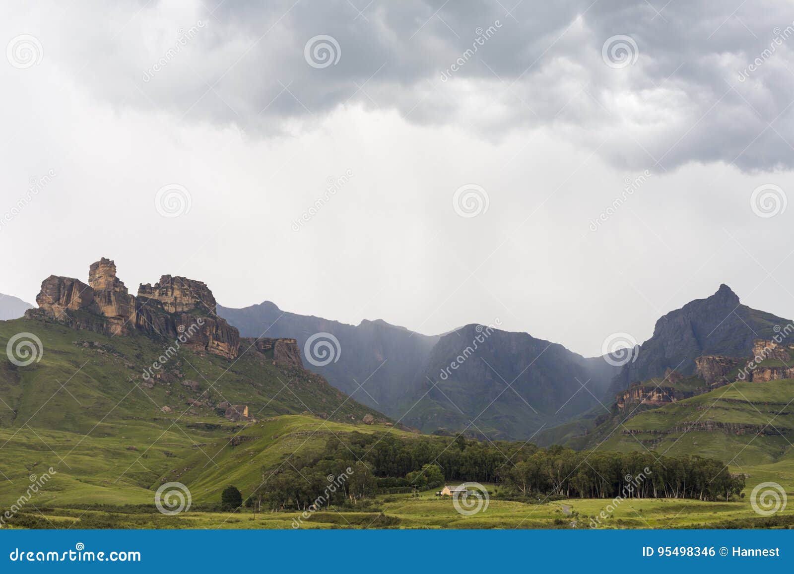 Raining on the mountain stock photo. Image of raining - 95498346